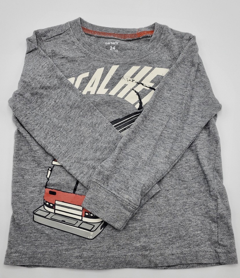 Carter’s Baby Boys’ 100% Cotton Long Sleeve Top Sz 24 Months Gently ...