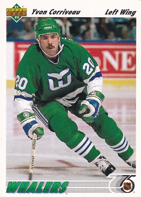 1991-92 Upper Deck #407 Yvon Corriveau- Hartford + (Yes 4 Free Mystery ...