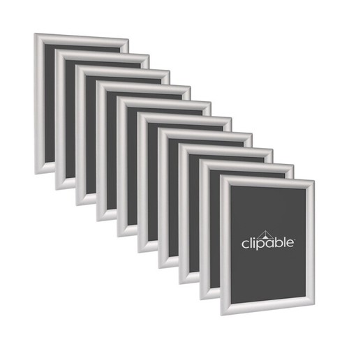 A4 SNAP CLIP FRAMES DISPLAYS POSTER HOLDERS SILVER | eBay