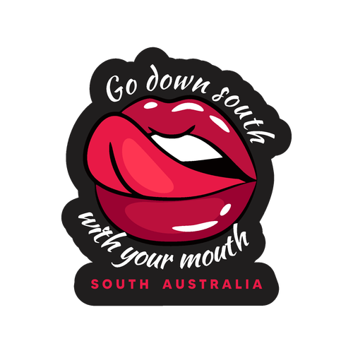 2 x Go Down South With Your Mouth Small Novelty Car Sticker bumper ...
