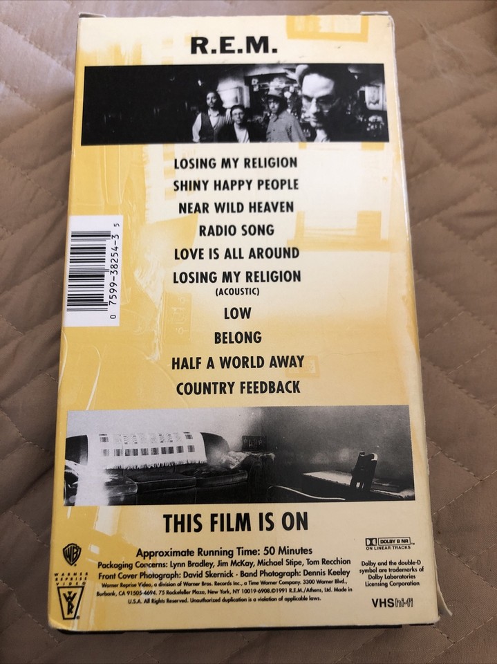 R.E.M.: This Film is On VHS (1991, Warner Reprise Video) Like New ...