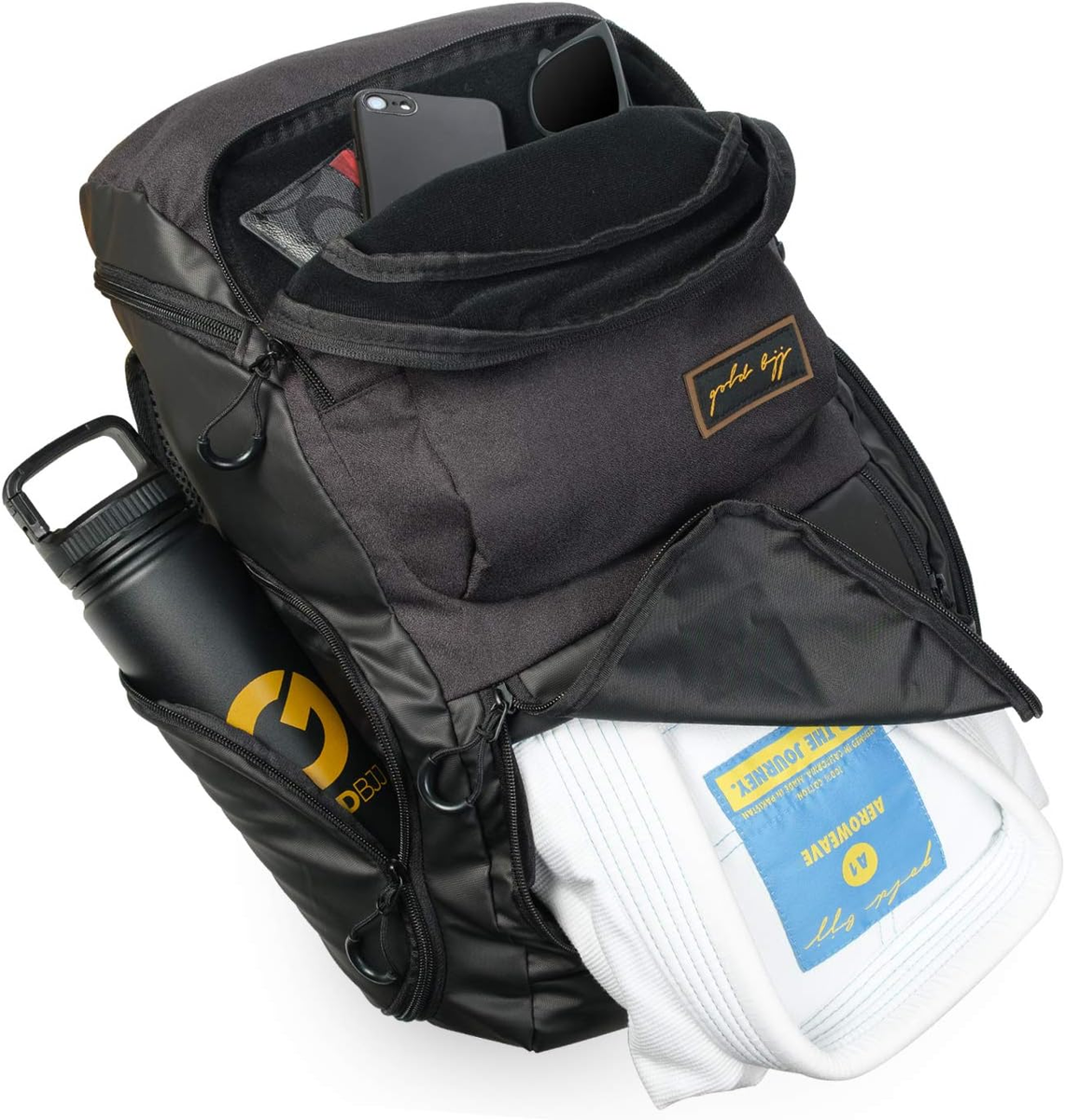 Jiu Jitsu Backpack With Wet Compartment - Waterproof Gi Pocket, 20-35L ...