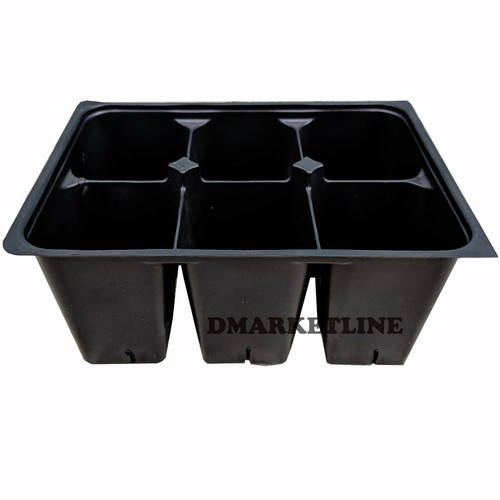 Seed Starter Trays 300 DEEP Extra Large Cells Total (50 Trays of 6 ...