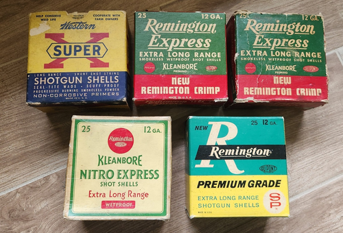 5 vintage shot shell boxes only. Remington, Western . 4,5,6 | eBay