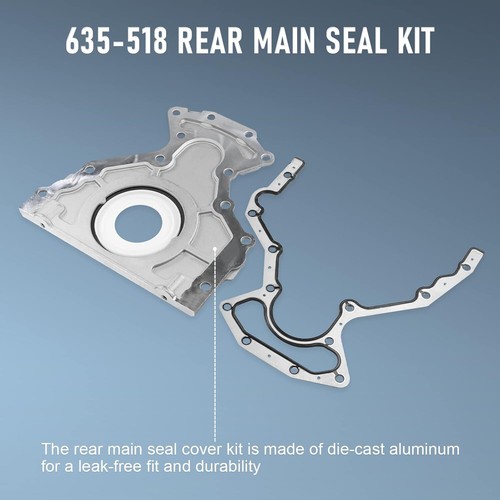 Rear Main Seal Cover Kit for Chevy GMC 4.8L 5.3L 6.0L 6.2L 12633579 ...