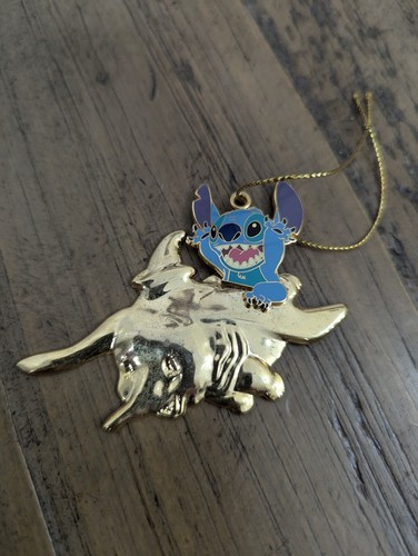 DISNEY GOLDEN RIDE VEHICLE ORNAMENT STITCH DUMBO ELEPHANT CHRISTMAS ...