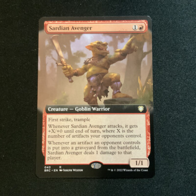 Sardian Avenger - Extended Art - Commander - The Brothers' War - NM ...