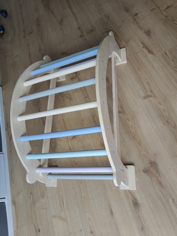 Aldi Little Town Wooden Rainbow Climbing Set | eBay UK