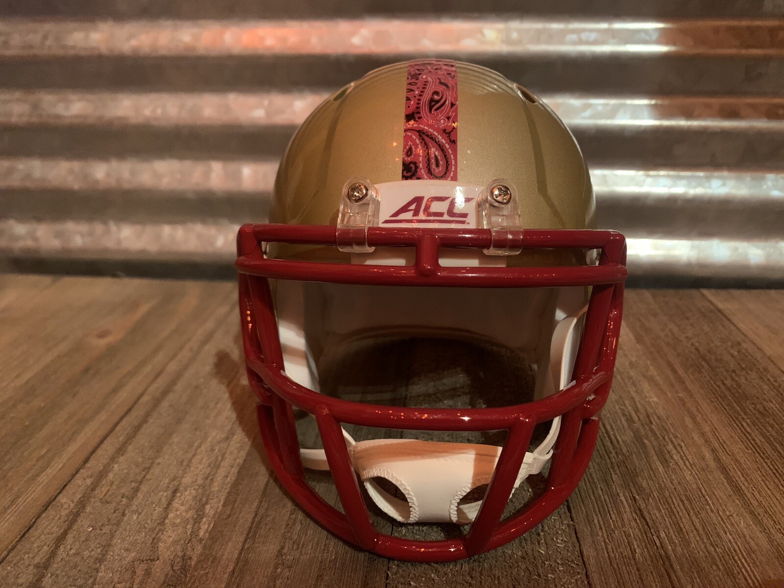 Custom Boston College Eagles (2020 Bandanna) Speed Mini Helmet | eBay