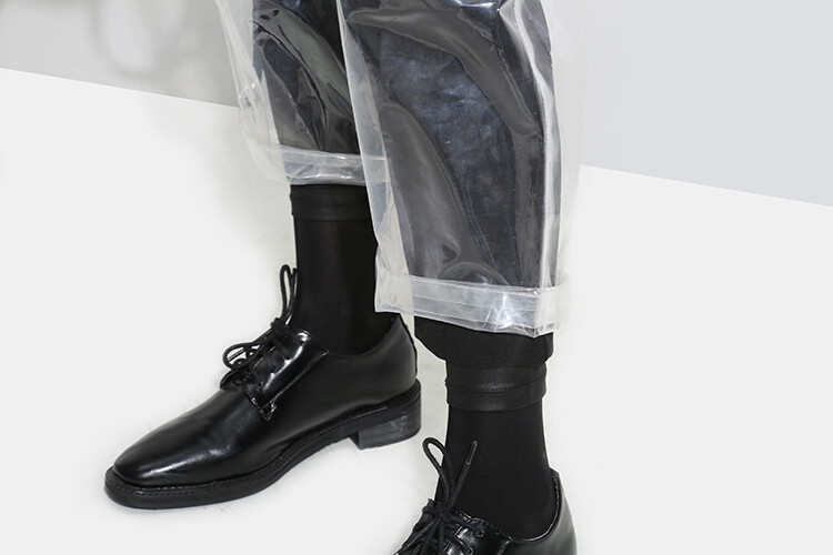 Womens Ladies Fashion Transparency Trousers High Waist Straight Leg ...