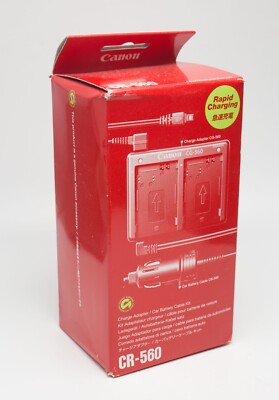 Canon CR-560 Charge Adapter Car Cable Kit CG-560 BP-500 Series Battery ...