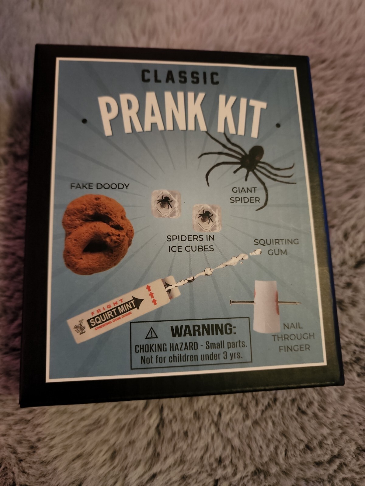 STARTER PRANK KIT - Poop Spiders Squirting Gum Fun Joke Gag Halloween ...