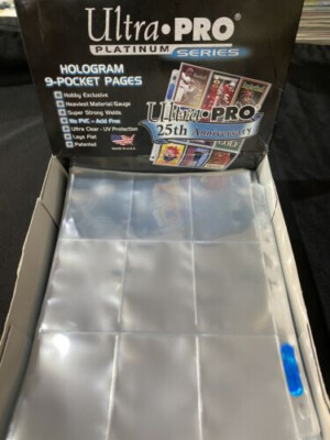 9 Pocket Ultra Pro Trading Card binder page | eBay Australia