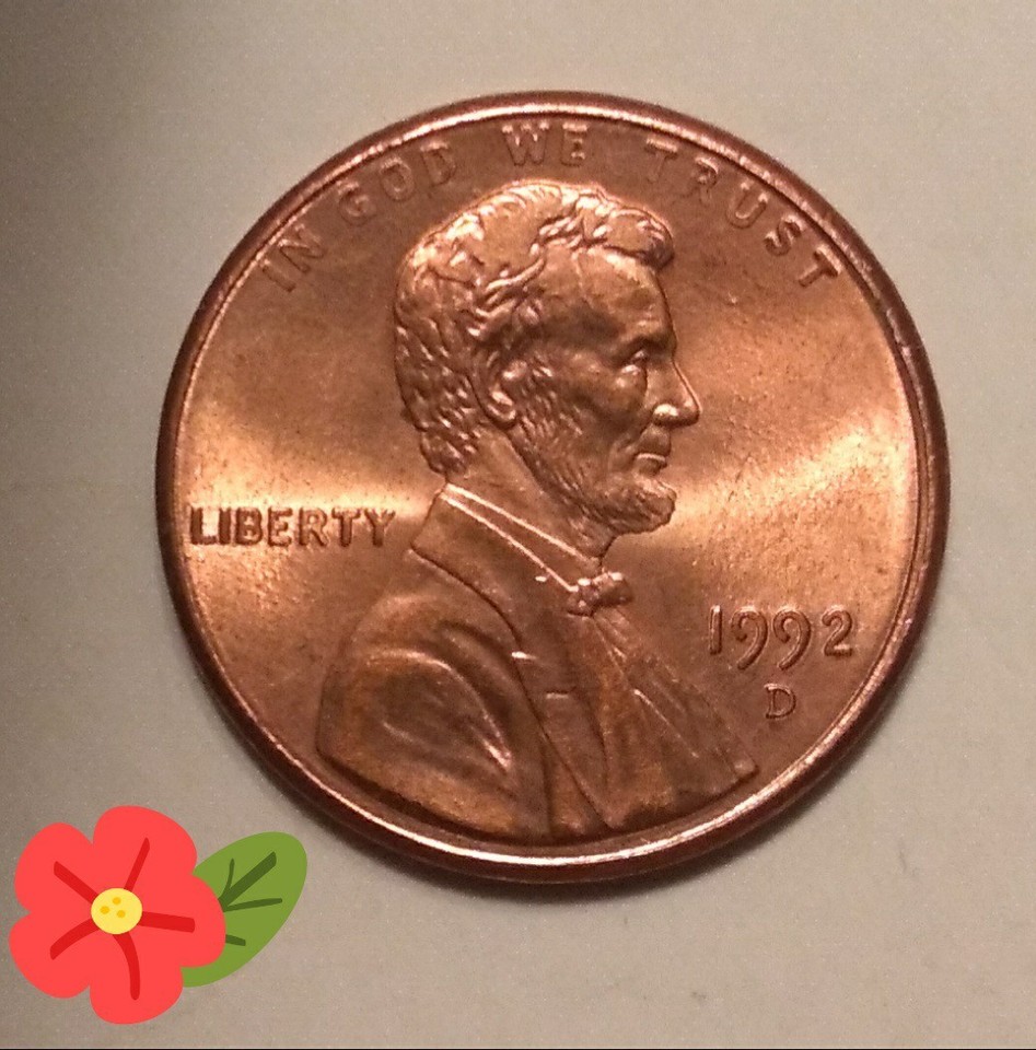 1992 D Lincoln Penny Doubled Die DDO & DDR Uncertified Ungraded ...
