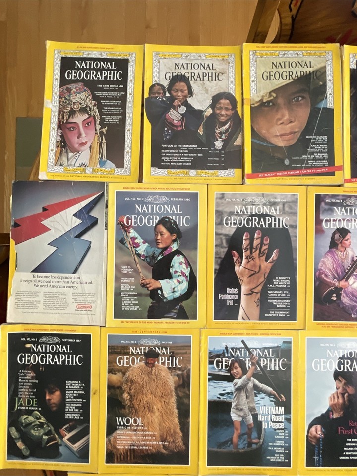 National Geographic Magazine lot vintage 23 Magazines | eBay