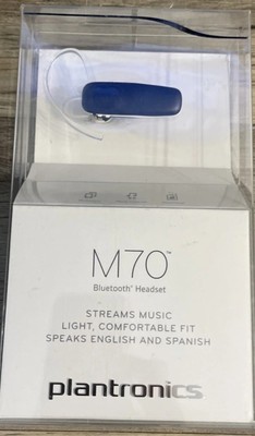 New In Box Plantronics M70 Bluetooth Headset Black white (In Ear) | eBay
