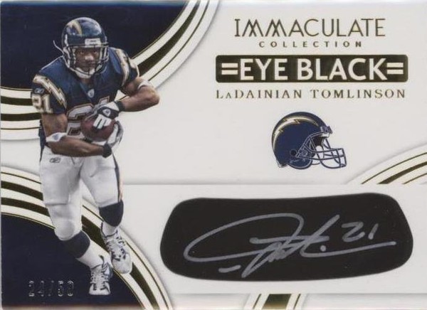 2016 Panini Immaculate Collection - Immaculate Eye Black #LT LaDainian ...