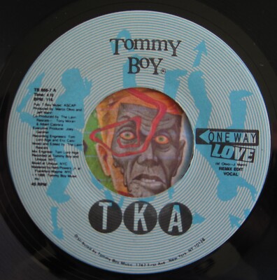 HEAR TKA 45 Tommy Boy / One Way Love modern 90's R&B soul M- | eBay