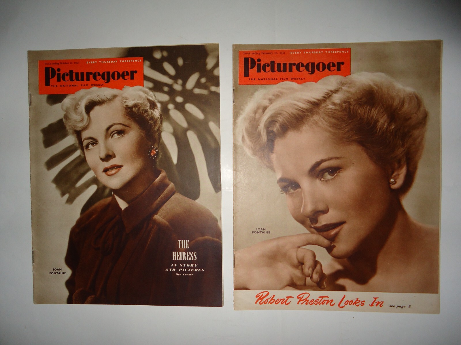 JOAN FONTAINE on cover /U19D/2 british PICTUREGOER magazines | eBay