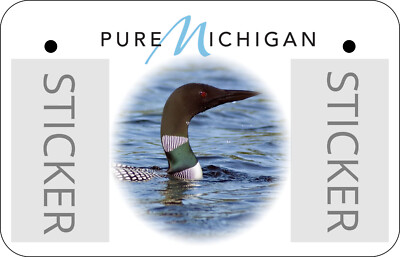 ATV license Plate, Michigan Sticker Holder ATV/UTV License Plate Loon ...