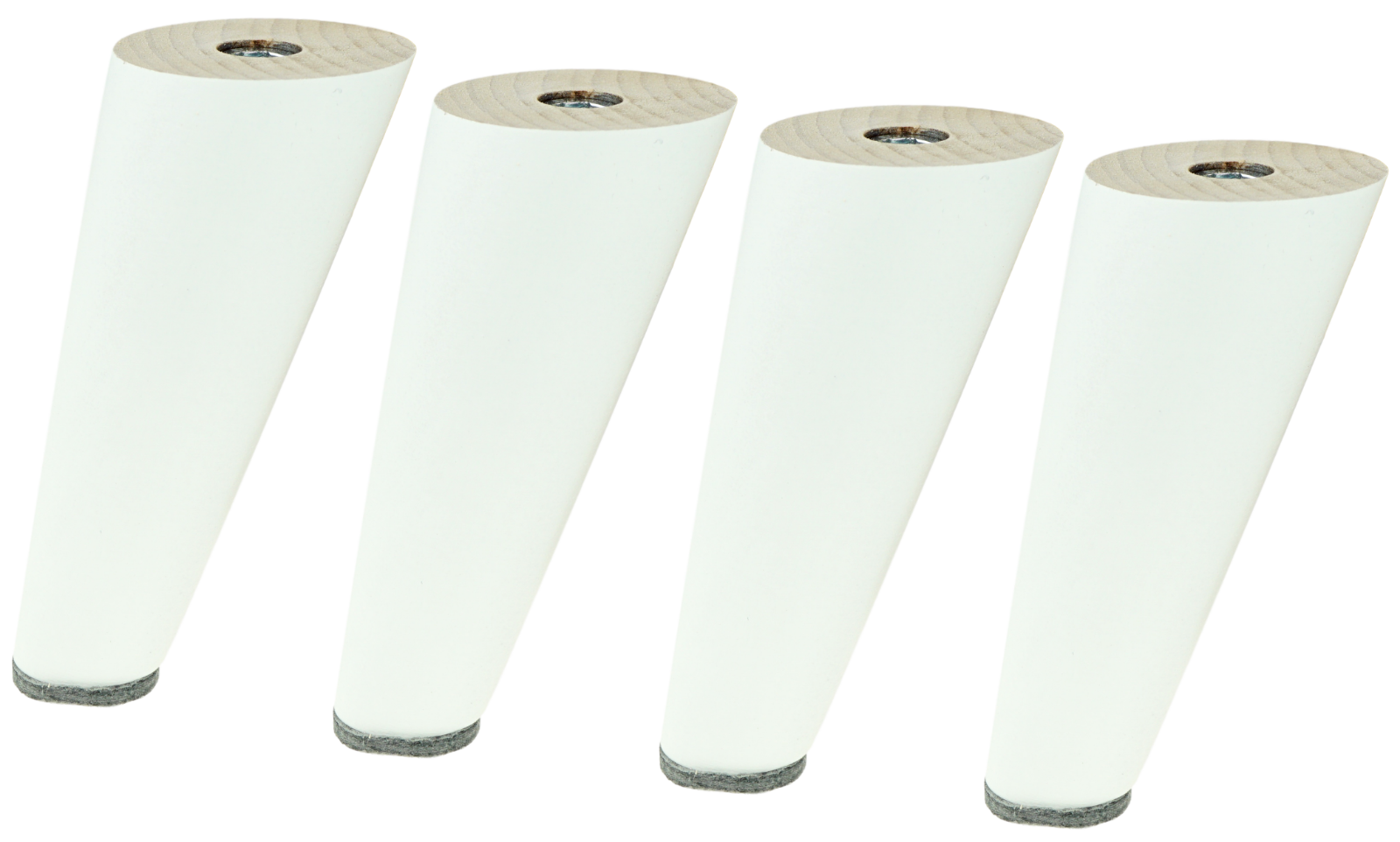 4x New Wooden Furniture Tapered Angled Legs Colour For Sofa Chair Stool ...