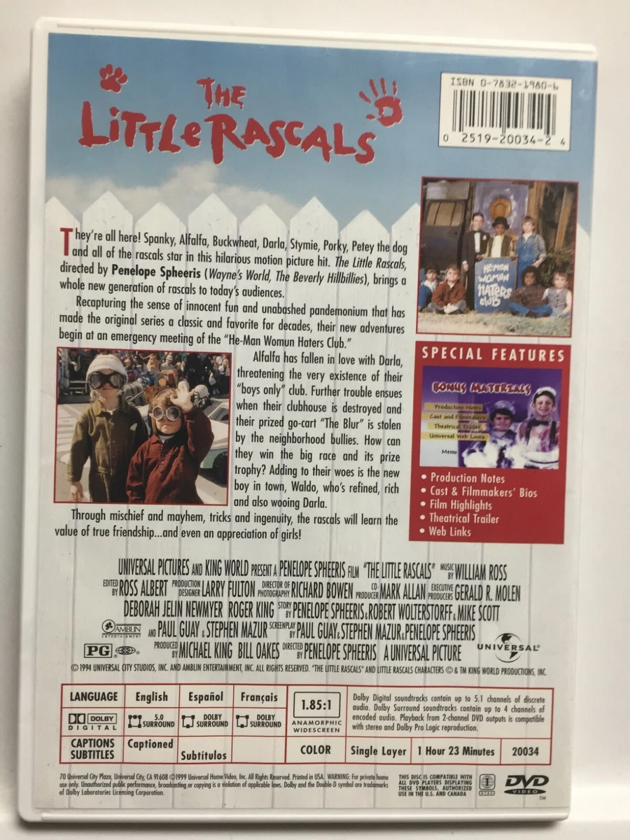 The Little Rascals 1994 Dvd
