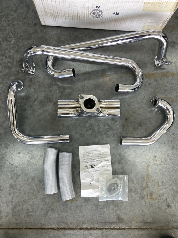 Chrome Exhaust Header Vw Bug BUGPACK 2061-10 Baja Heater Header As-Is ...
