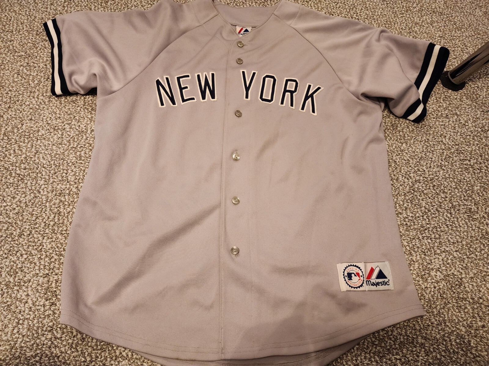 New York Yankees #18 Jonny Damon MLB Majestic Vintage Pinstriped Jersey ...