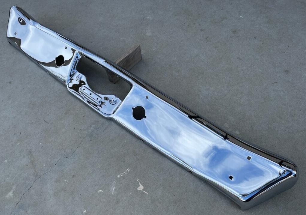 S PLYMOUTH ROAD RUNNER BELVEDERE NEW TRIPLE PLATED CHROME REAR BUMPER ...