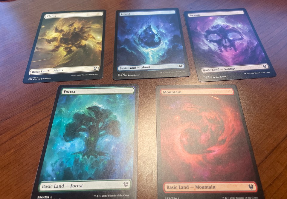 Theros Beyond Death Full Art Basic Land Card Set Magic the Gathering ...