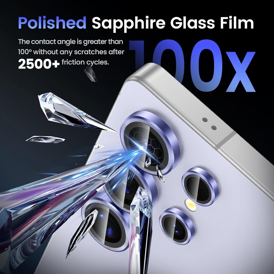 For Samsung Galaxy S25 Ultra/S25 Plus/S25 Metal Rings Camera Lens ...