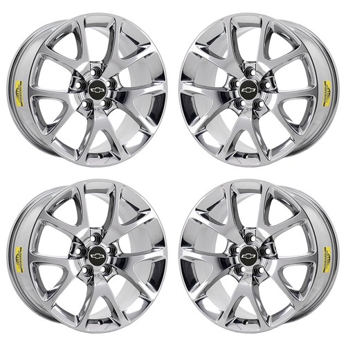 19" CHEVROLET IMPALA PVD BRIGHT CHROME-C WHEELS RIMS FACTORY OEM 4108B ...