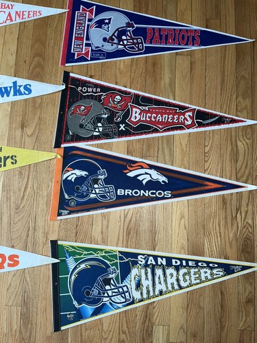 Lot of Vintage 1980s NFL Team Pennants | eBay