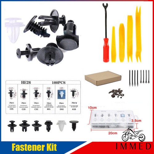 For Subaru 100Pcs Bumper Hood Clips Retainer Rivet Fastener Fender Push ...