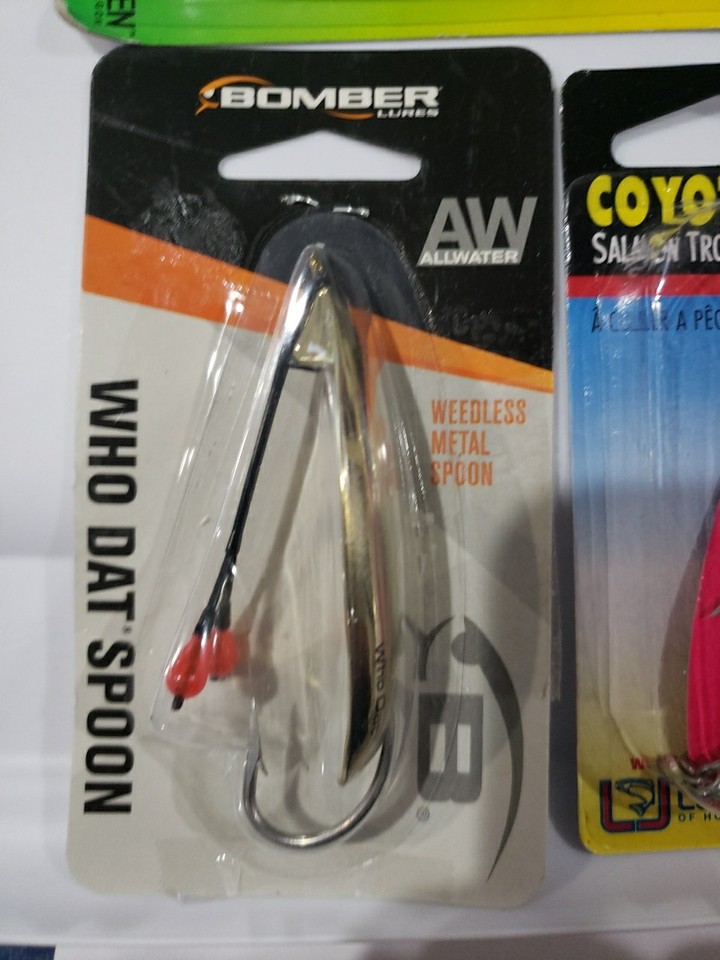 Lot of 3- Bomber Jigging Spoons Luhr-Jensen Bass Metal Lure Freshwater ...
