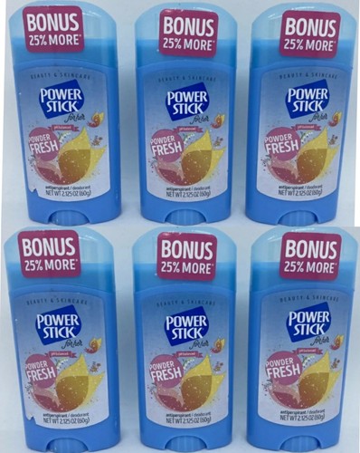 6X Power Stick Powder Fresh Her Antiperspirant & Deodorant, 2.125 oz ...