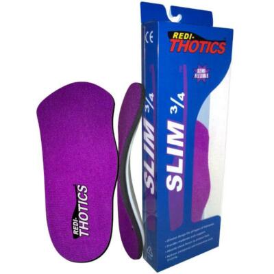 Redi-Thotics Slim 3/4 Length Orthotic Insoles, Semi-Flex. Shoe Inserts ...