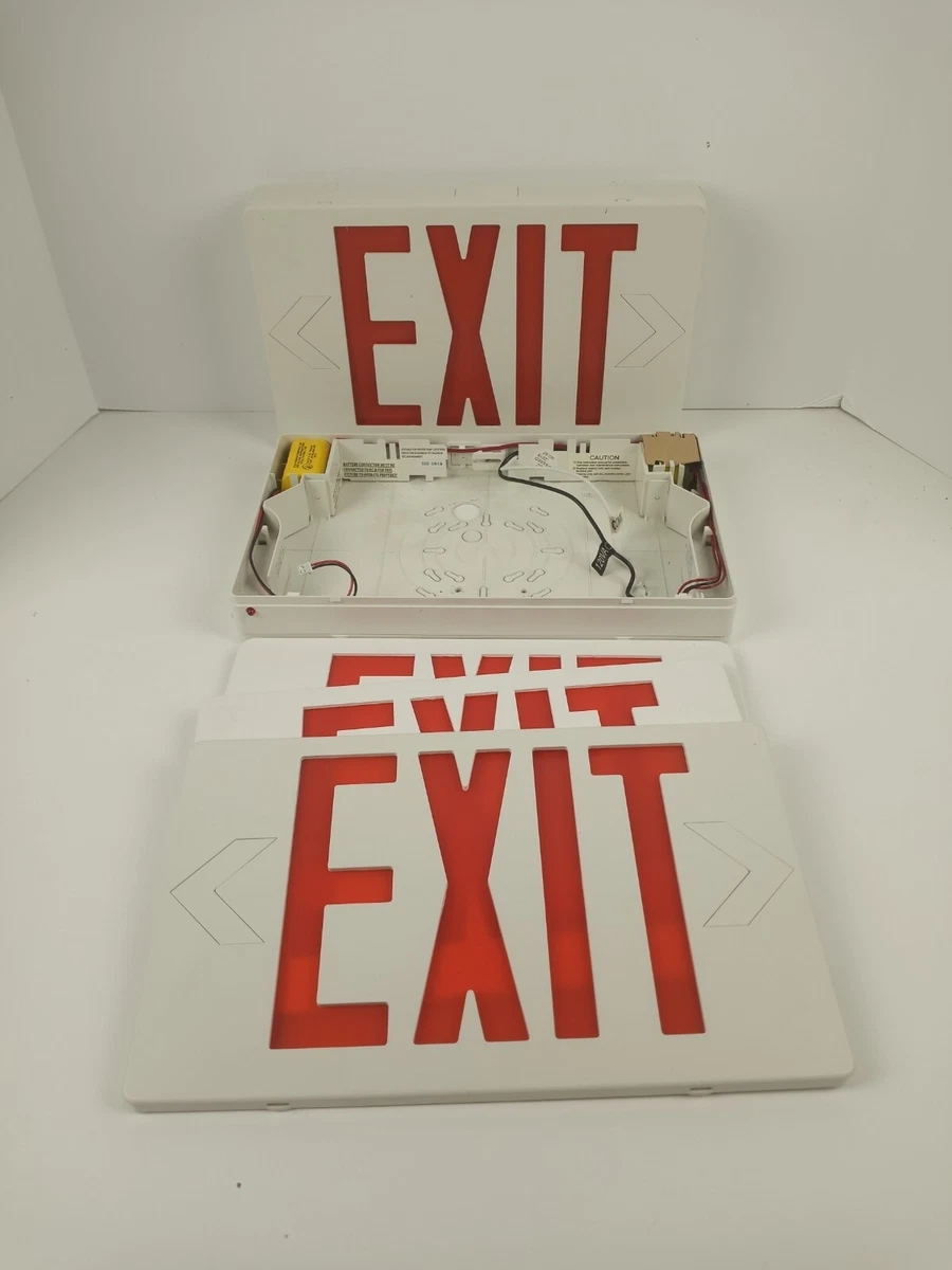Lighted Exit Signs Battery Operated | Shelly Lighting