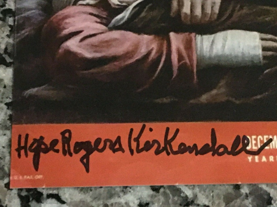 HOPE KIRKENDALL 16TH GENERAL HOSPITAL BATTLE OF THE BULGE NURSE SIGNED ...