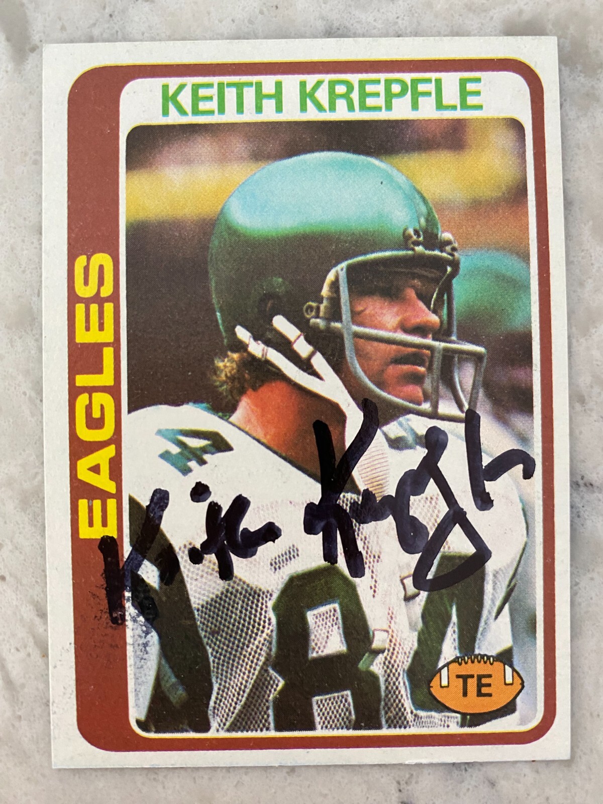 Keith Krepfle signed PHILADELPHIA EAGLES card 1978 Topps | eBay