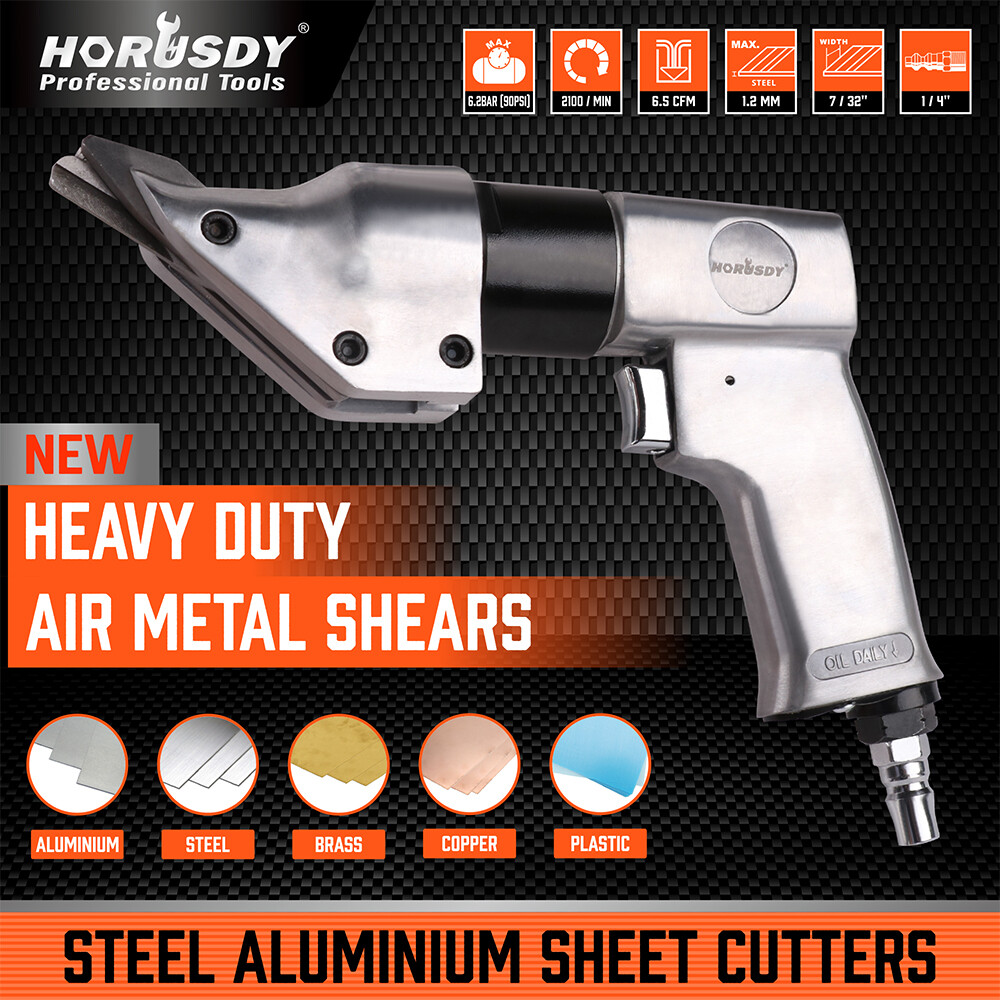 HORUSDY Air Metal Shears Pneumatic Steel Aluminium Sheet Cutter Tin ...