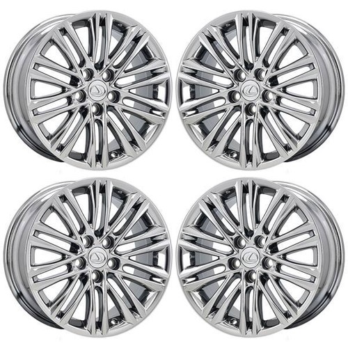 17" LEXUS ES350 PVD BRIGHT CHROME WHEELS-C RIMS FACTORY OEM 74277 ...