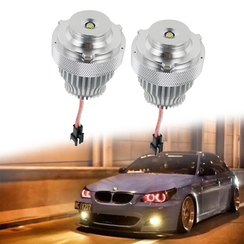 LED Angel Eyes Light Bulbs H10W White Fit for BMW E60 E61 LCI Facelift ...
