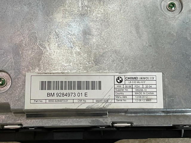 2013 BMW 535i F10 Info GPS Navigation Display Screen Monitor 6.5 ...