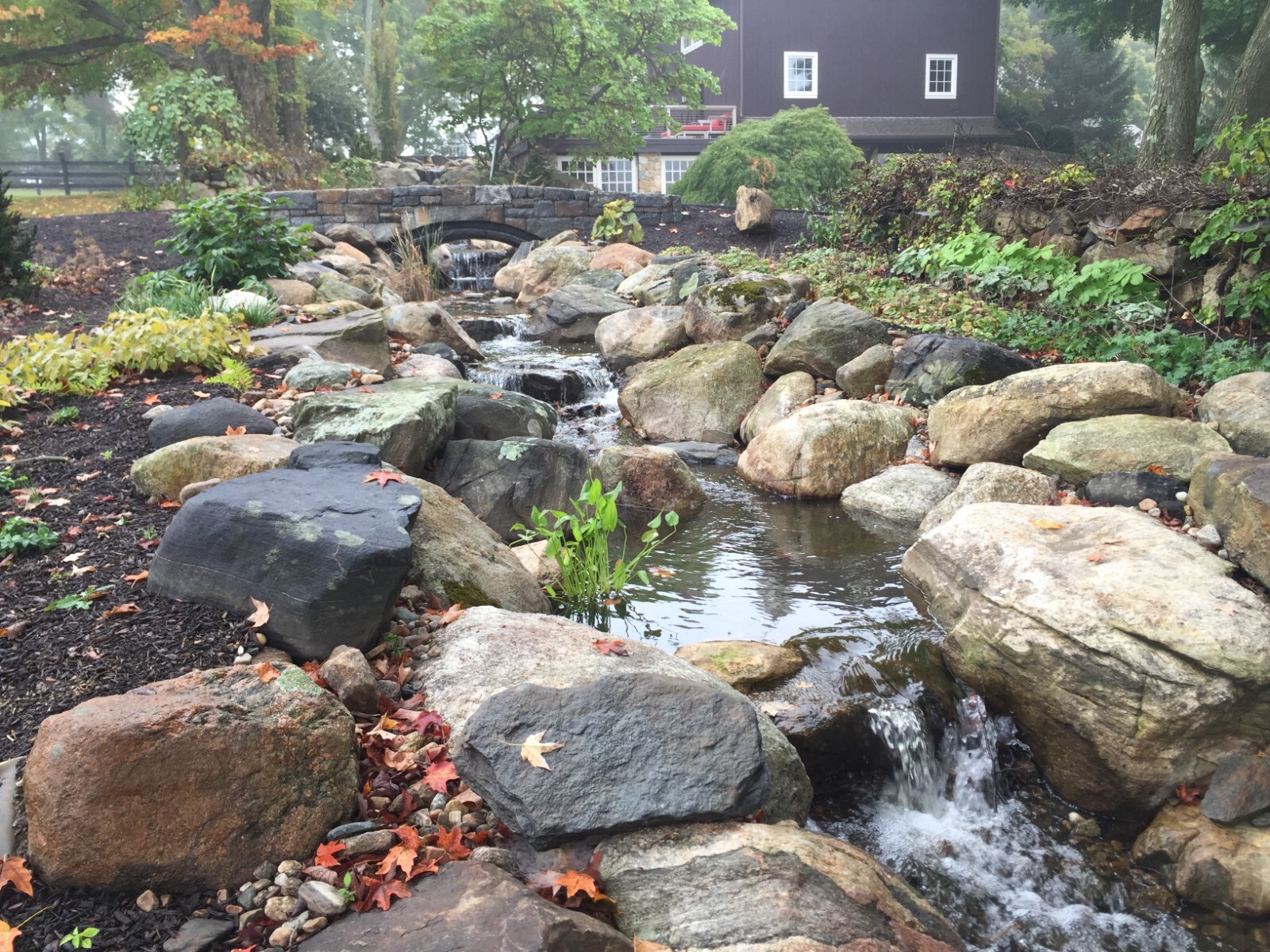 Pondless Waterfall kit w/ 28' Stream - 6,000 GPH Pump, Vault, Liner ...