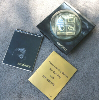 Game PSYCHOPTICS vintage retro Old Psychic ESP ability Test Fun Unusual ...