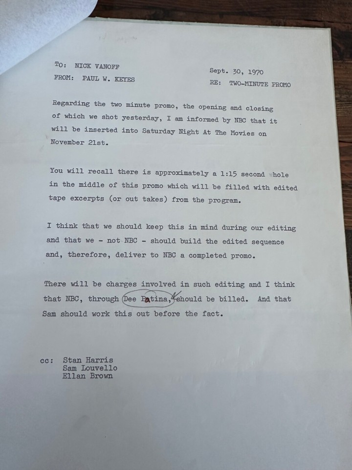 PAUL KEYES WRITER JOHN WAYNE SWING OUT SWEET LAND CONTRACT SCRIPT HAND ...