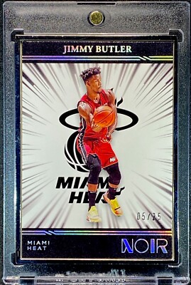 JIMMY BUTLER RARE SILVER METAL FRAMED COLLECTORS CARD #/25 Miami Heat ...