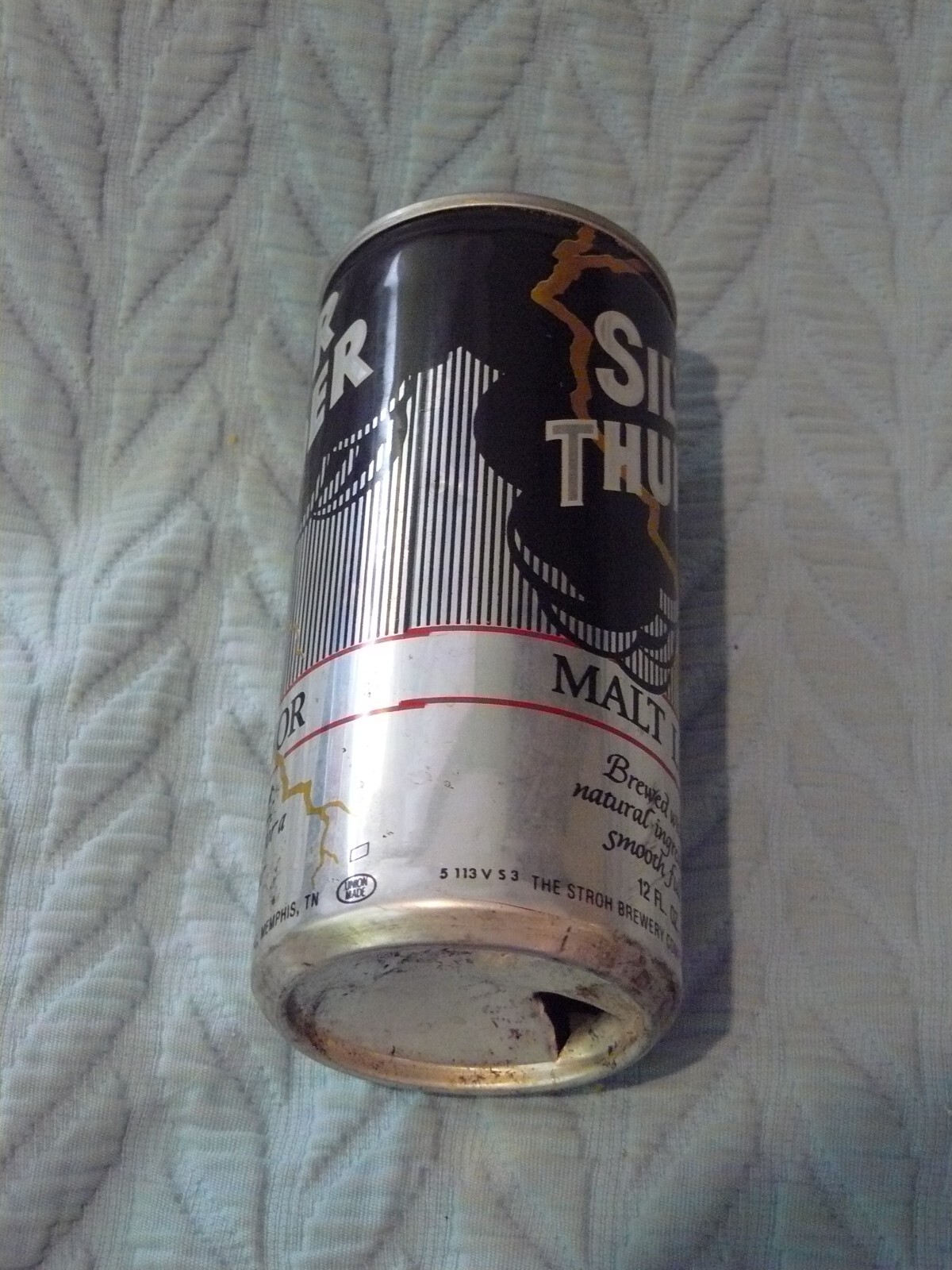 SILVER THUNDER MALT LIQUOR 12oz Beer CAN, Stroh, Detroit, MICHIGAN 7City 1984 1+ | eBay