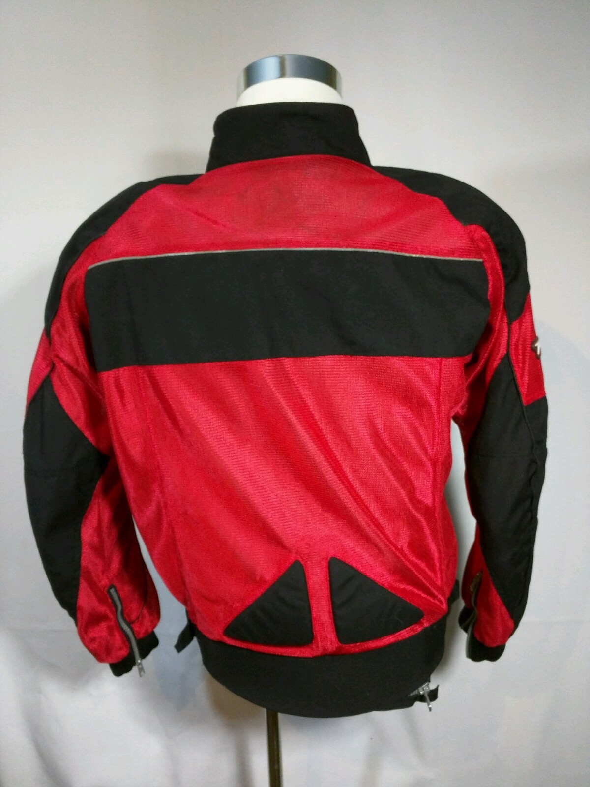 Men's Teknic Red Mesh Motorcycle Jacket w Foam Pads Size 40 US / 50 EU ...